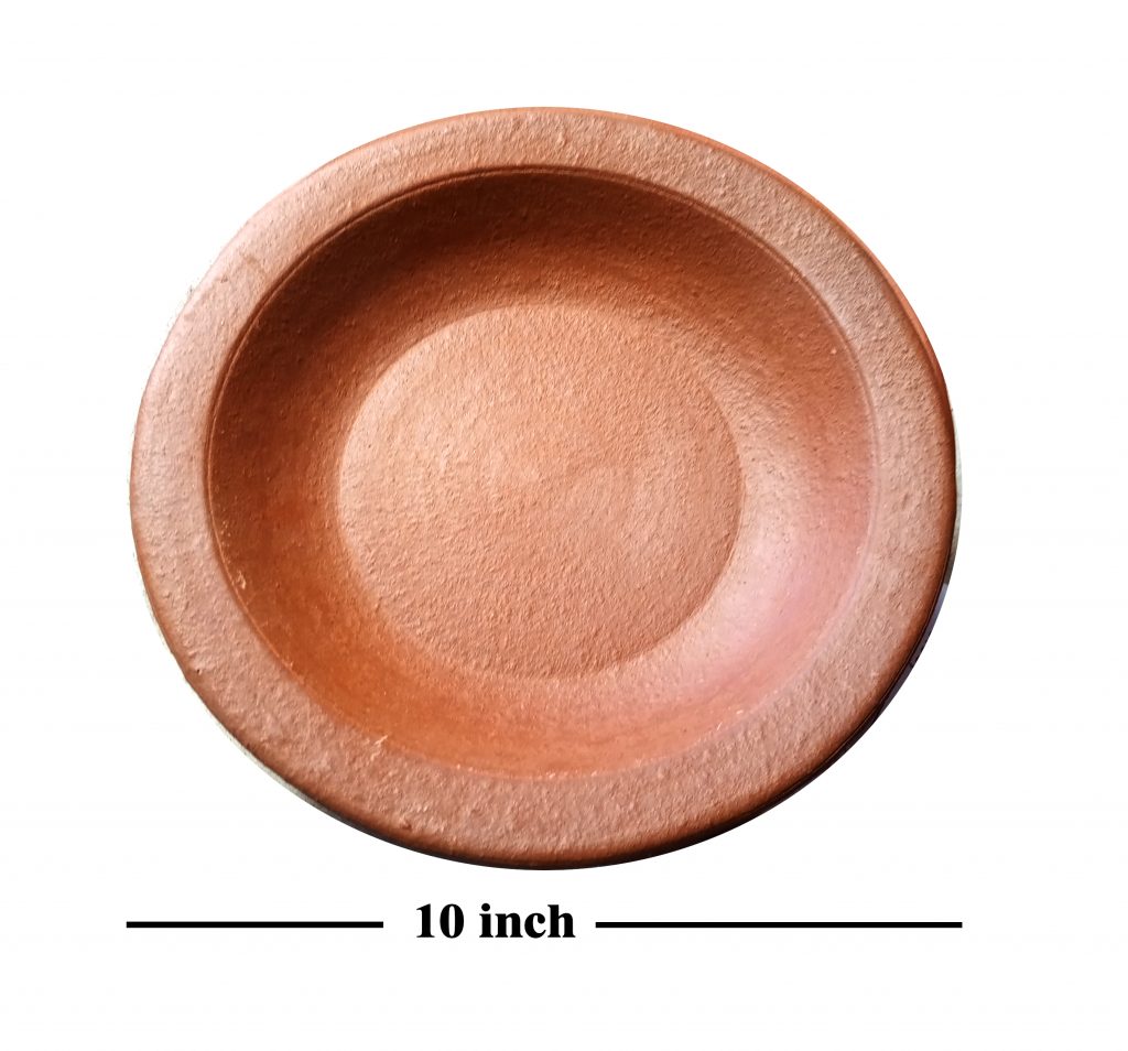 Clay Dinner Plate - Mati Pigan Hand Made [ Basic Quality ][D5] - Ceylone.lk