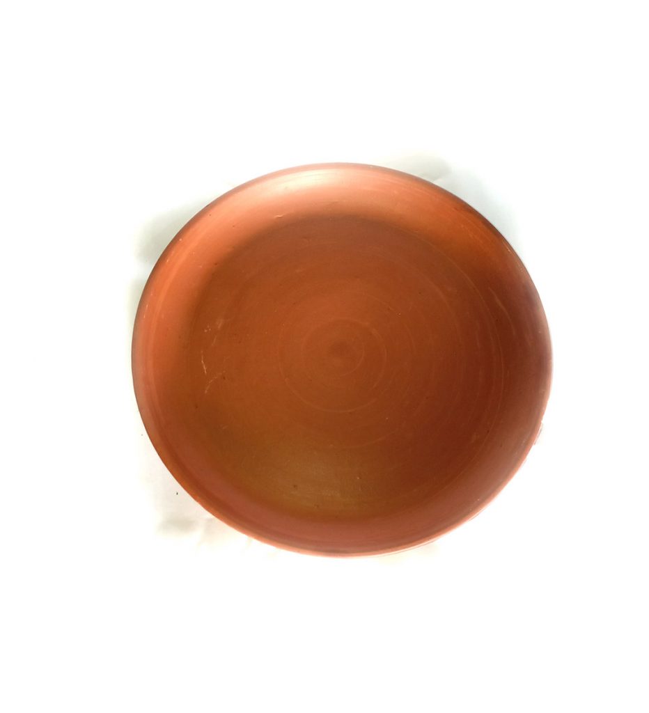 Clay Dinner Plate - Hand Made [ D2] - Ceylone.lk