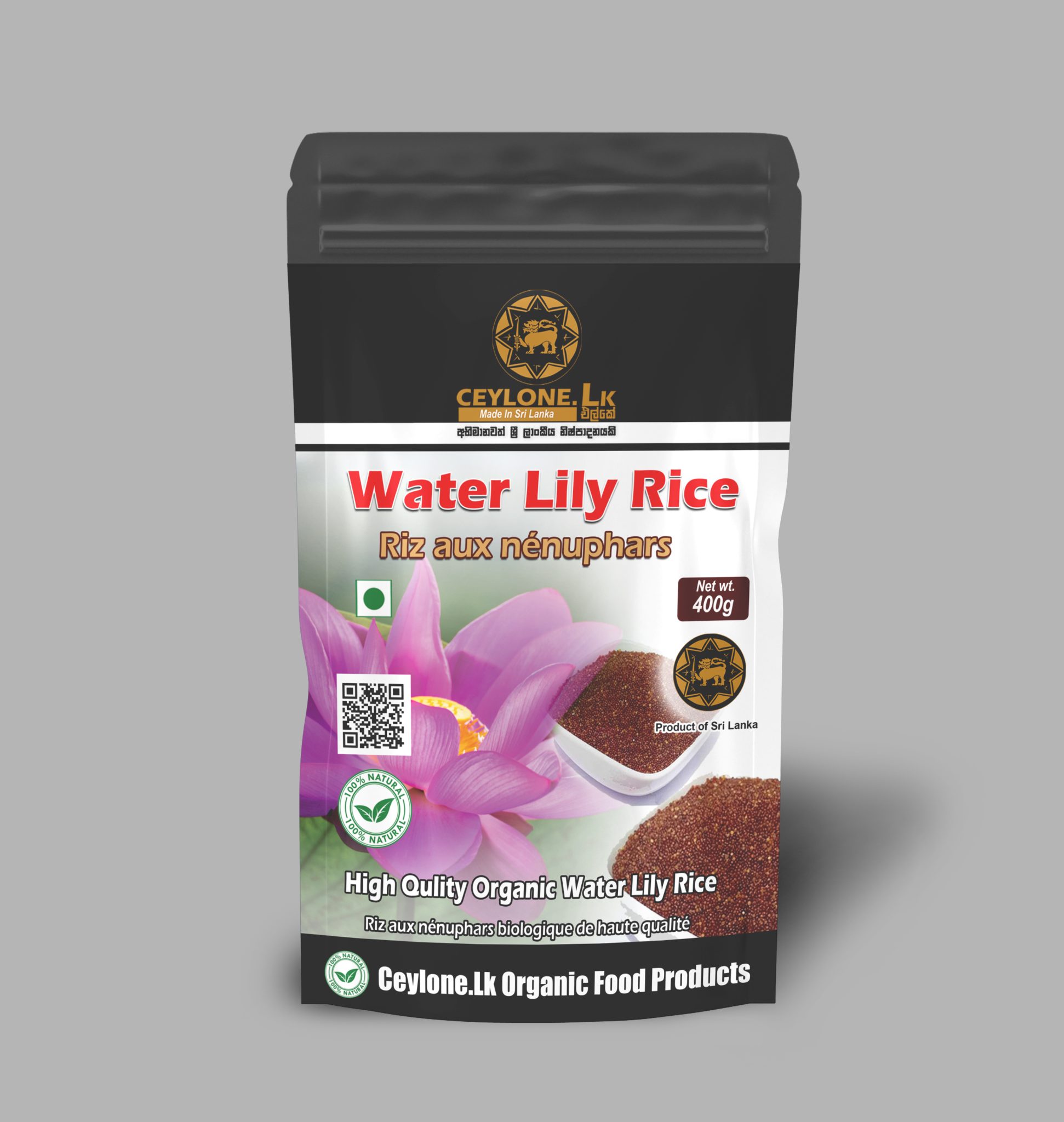 Water Lily Rice 400g - Export Quality - Ceylone.lk